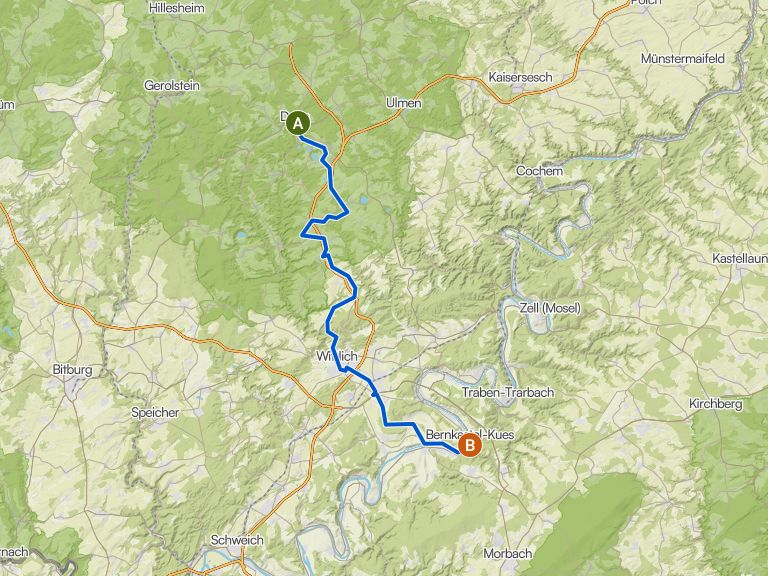 Maare Mosel Radweg Karte